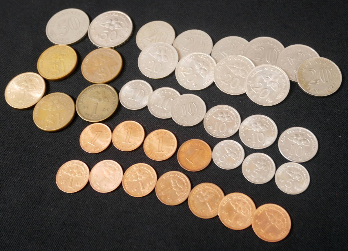 Yahoo!オークション - 送料210円(R706-F10) マレーシア 硬貨 50セン 2...