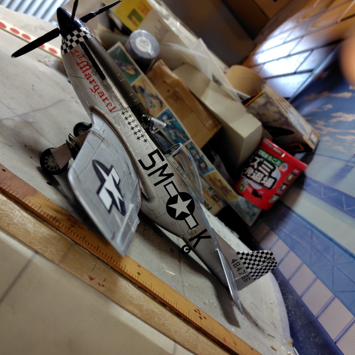 Yahoo!オークション - 1/32 アメリカ陸軍 P51完成品