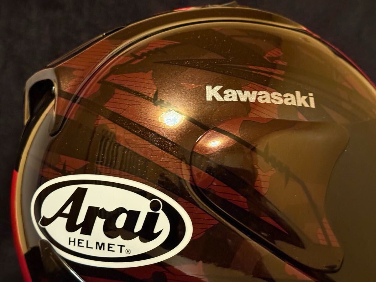 Yahoo!オークション - Arai x Kawasaki コラボ 火の玉カラー ブラスト ...