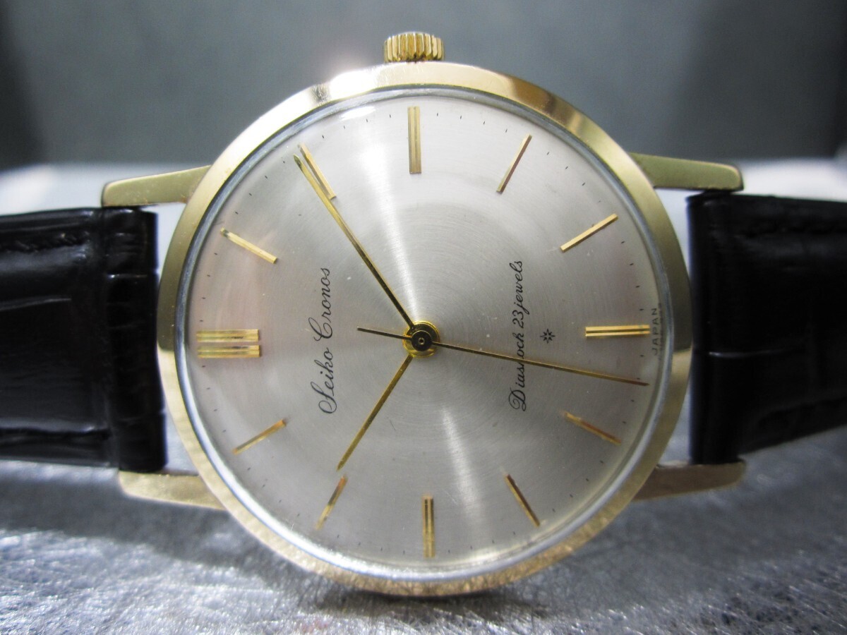 Yahoo!オークション - 美品 SD金無垢文字盤 K14 セイコー クラウン SEI...