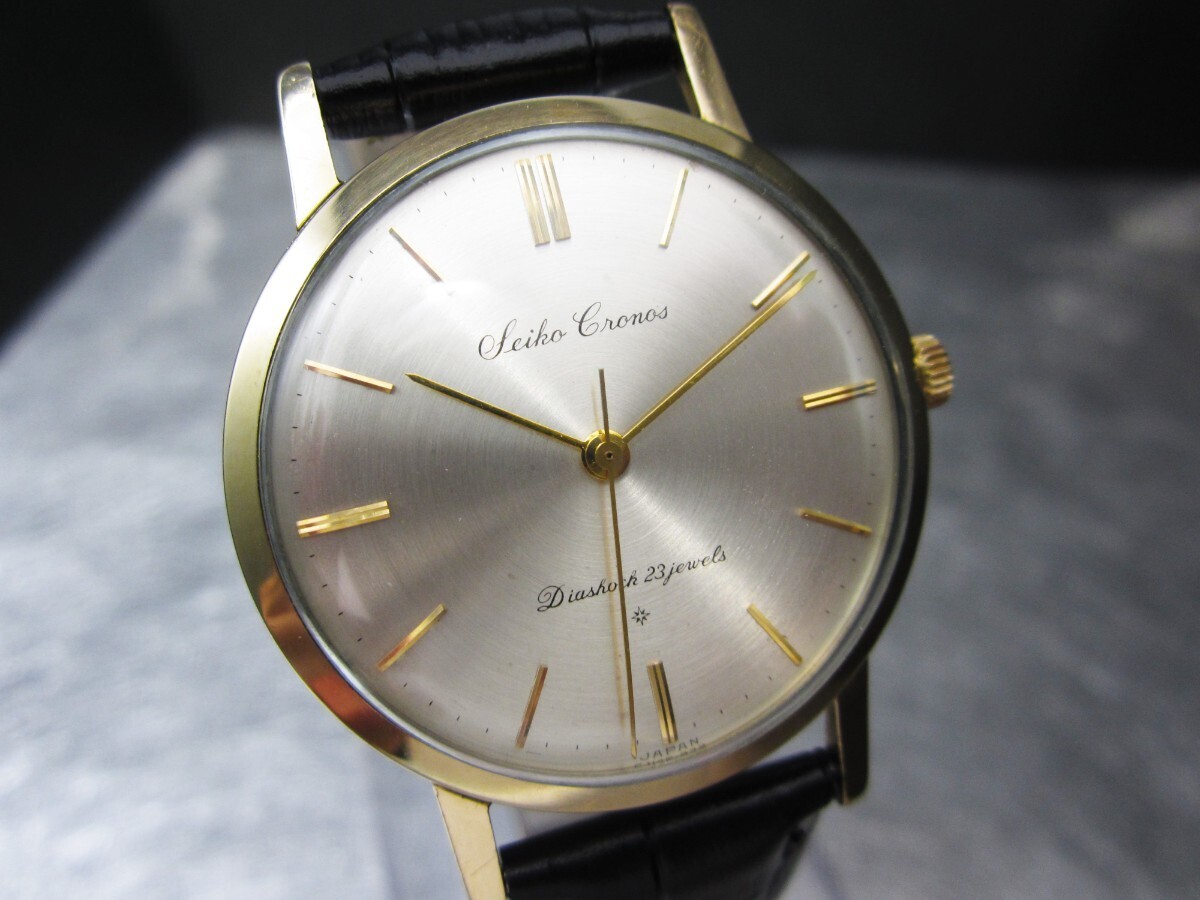 Yahoo!オークション - 美品 SD金無垢文字盤 K14 セイコー クラウン SEI...