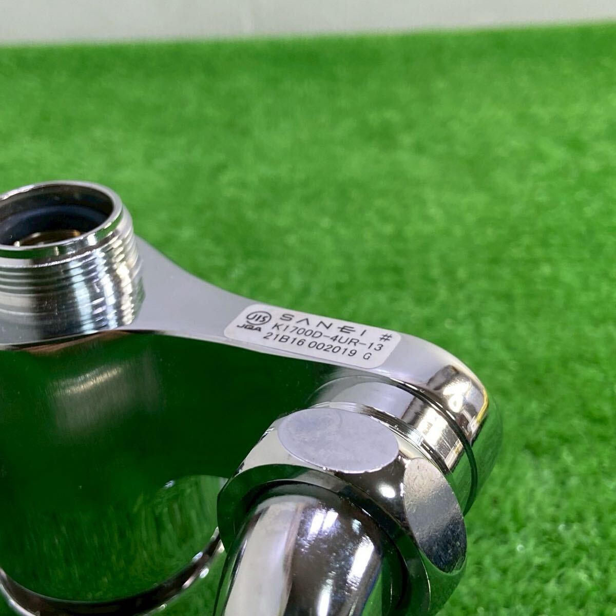 Yahoo!オークション - SANEI シングル混合栓 K1700D-4UR-13 水道栓 蛇...