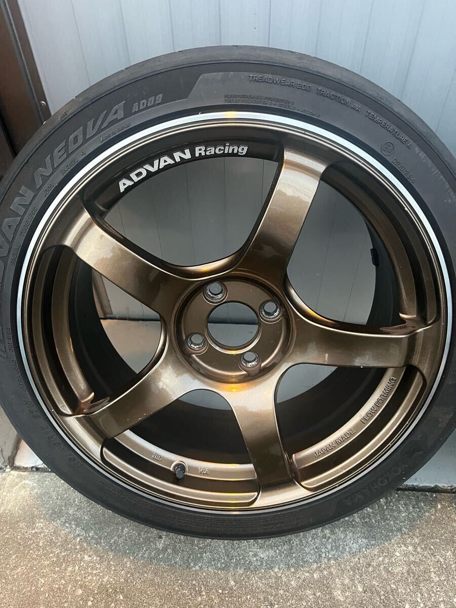 Yahoo!オークション - ADVAN Racing TC-4 7.5J-17インチ インセット+40...