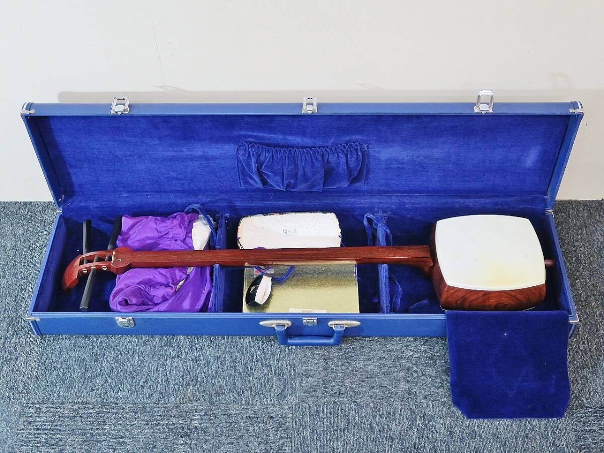 Yahoo!オークション - 三味線 紅木 一本溝 子持ち綾杉胴 (5728 ケース...