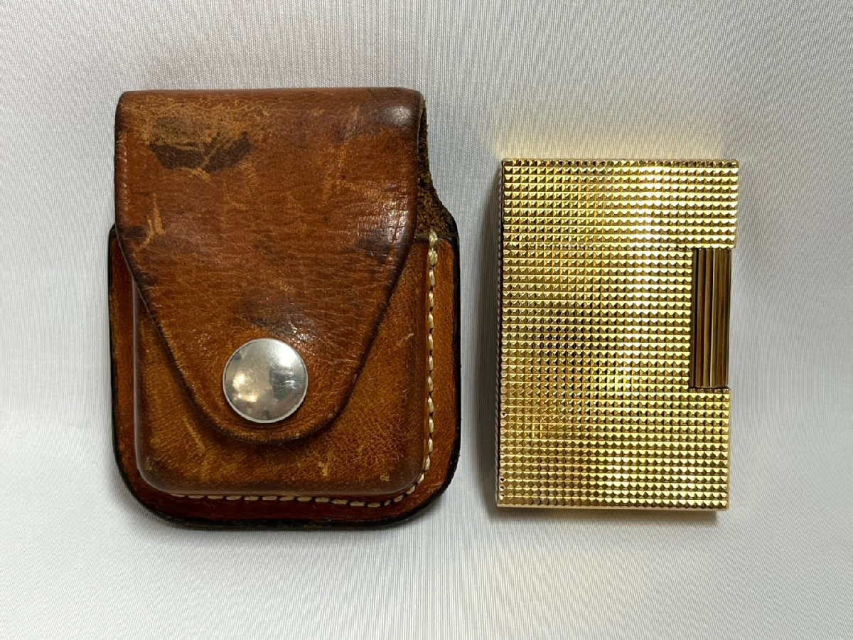 火花確認済 S.T.Dupont デュポン ライター ローラー式 ガスライター ダイヤモンドヘッド ゴールド系 約94g 喫煙グッズ 喫煙具 ケース付(デュポン)｜売買されたオークション情報 ...