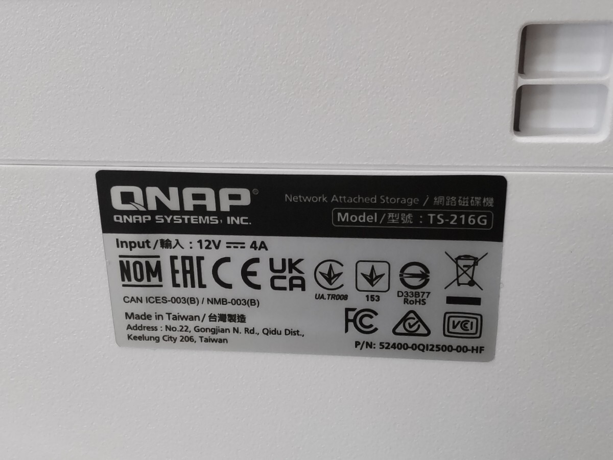 Yahoo!オークション - 0706k0208【ジャンク】QNAP NAS 2ベイ TS-216G H...