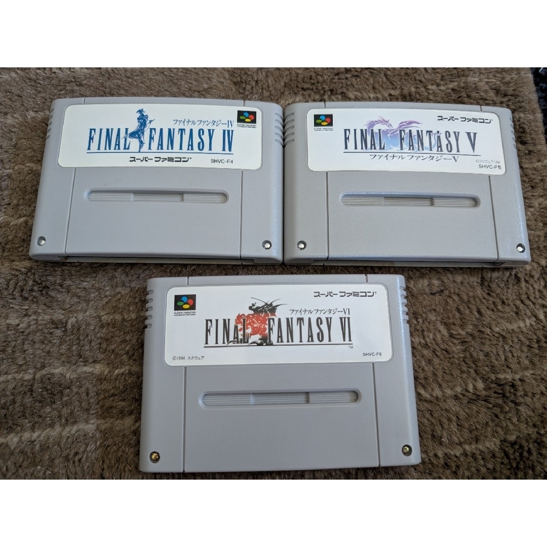 Yahoo!オークション - SFC ファイナルファンタジー IV V VI セット (4 ...
