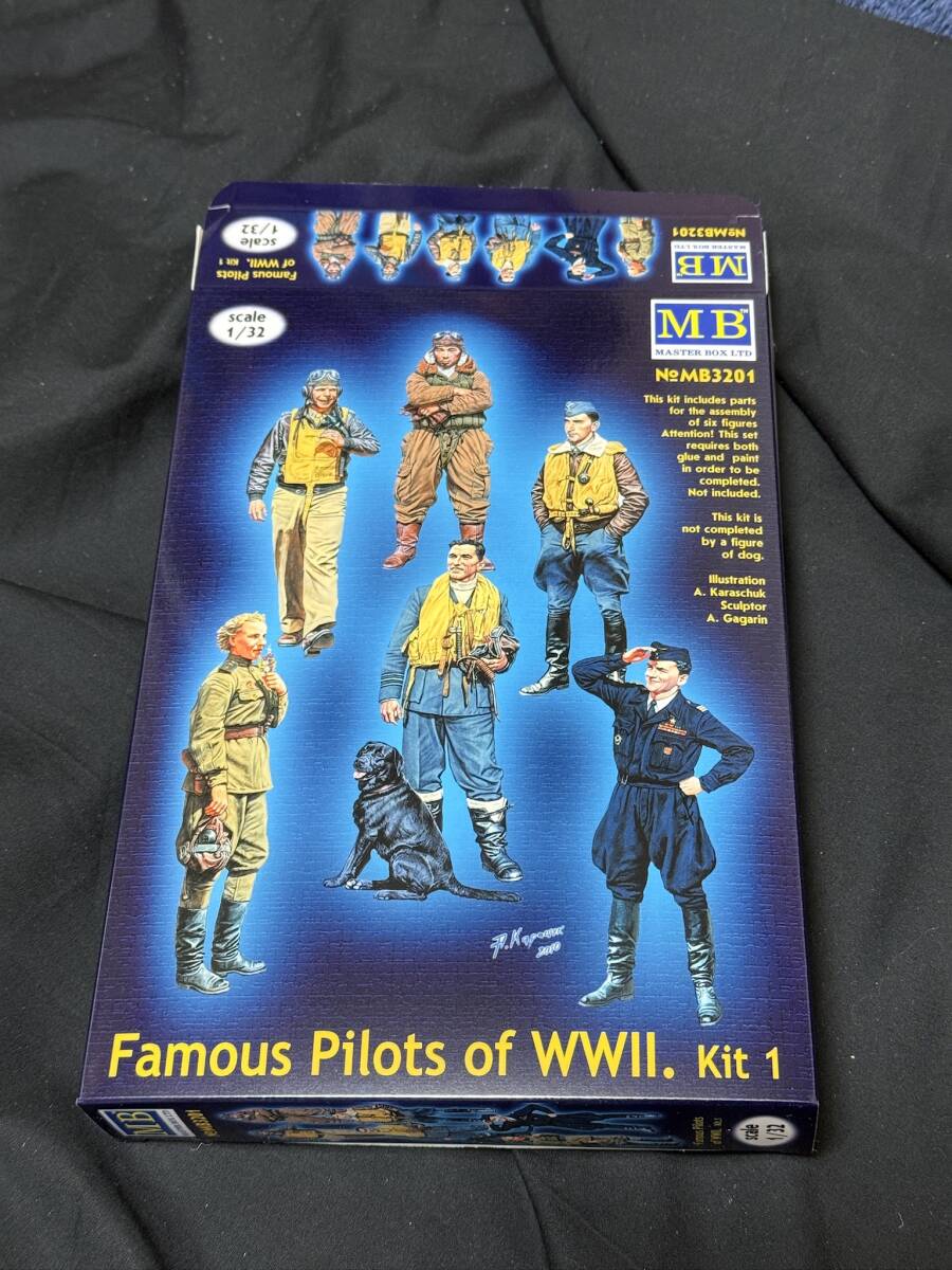 Yahoo!オークション - 1 32 Famous pilots of WW II 1/32 Master Box 3...