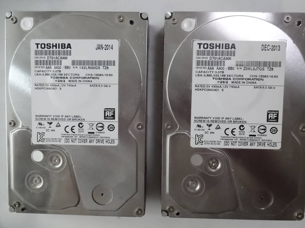 Yahoo!オークション - 東芝 3Tb SATA HDD 【DT01】