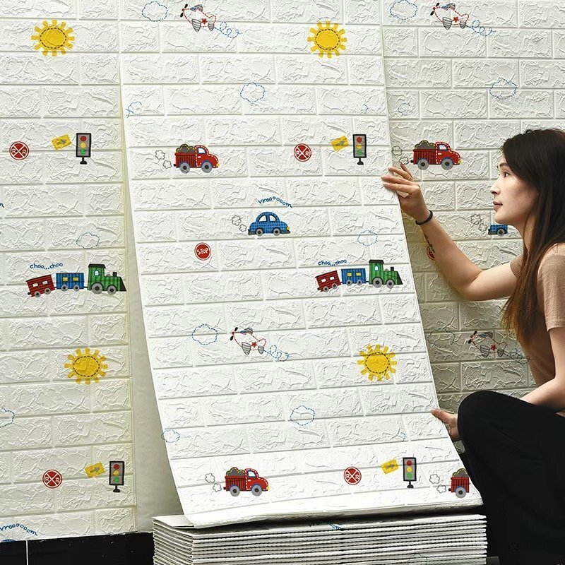 Yahoo!オークション - 50m 3D 壁紙 ウォールステッカー ウォールシート...