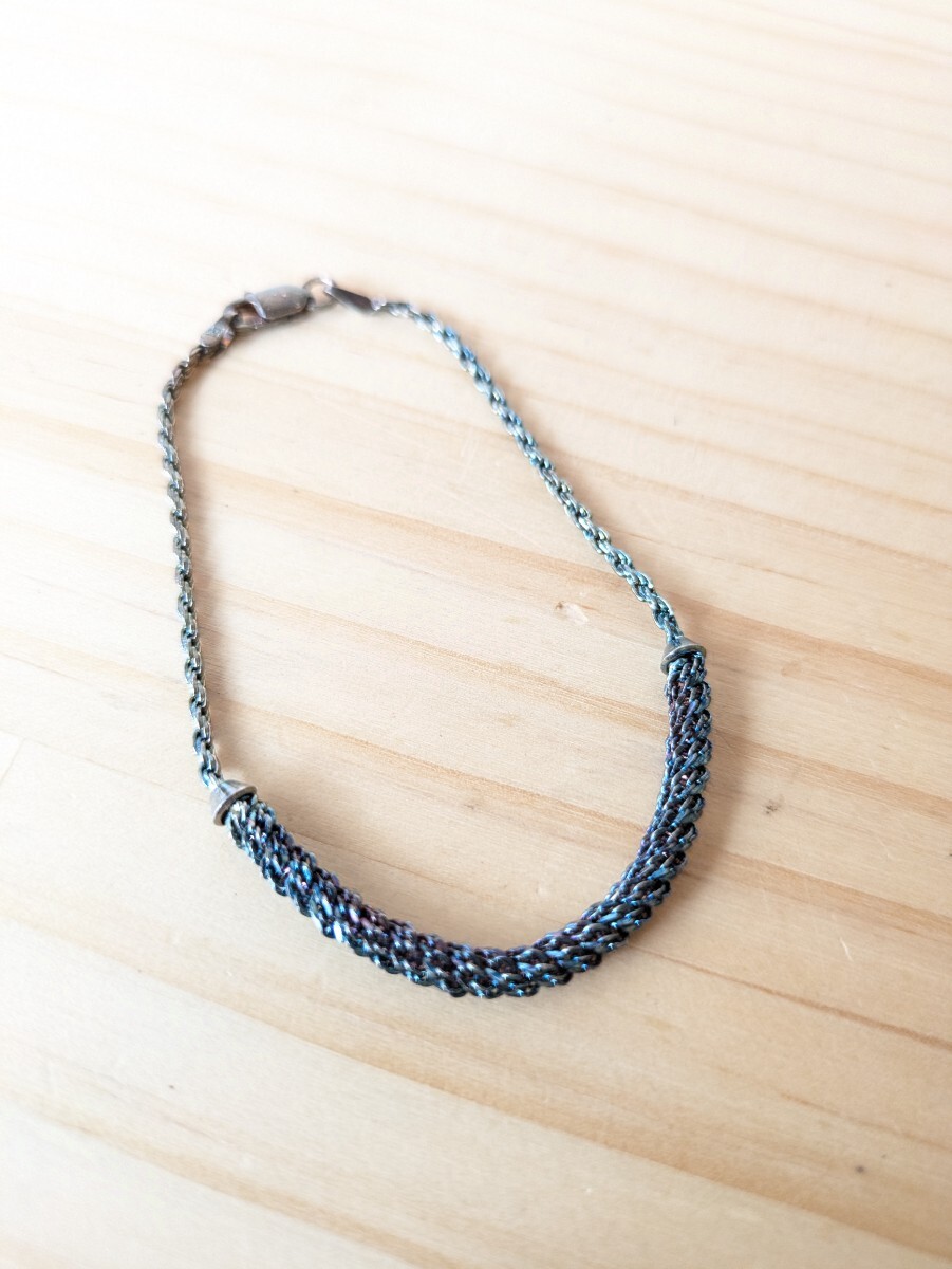 Yahoo!オークション - n127【SILVER 925 Italy ブレスレット ヴィンテ...