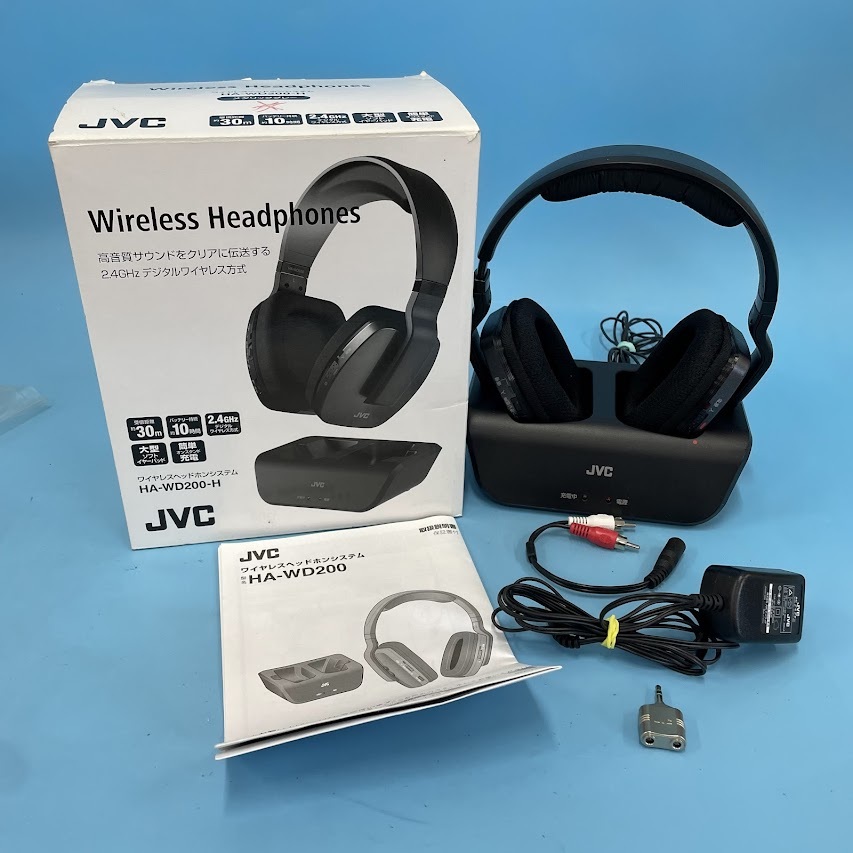 Yahoo!オークション - 【A144-6】JVC ワイヤレスヘッドホンシステム HA...