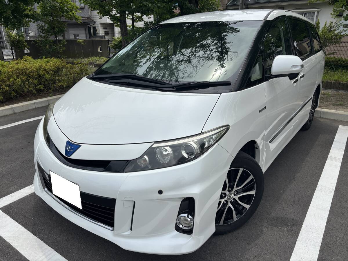 Yahoo!オークション - H26年トヨタ エスティマHVアエラス プレミアムエ...