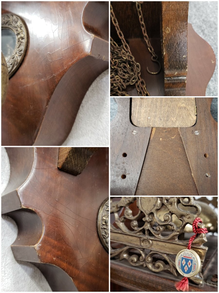 Yahoo!オークション - WUBA ワルミンク 分銅式掛時計 ジャンク 掛時計 ...