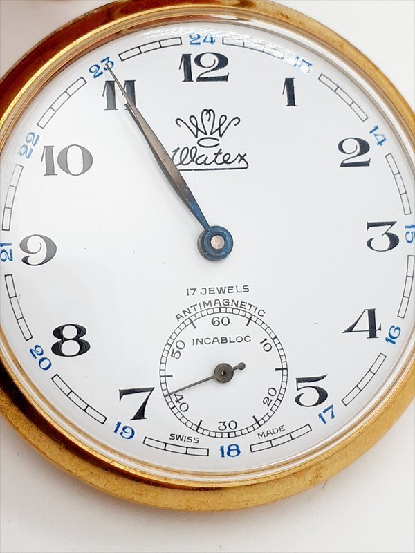 Yahoo!オークション - 【b04】稼働品 Watex ワテックス 懐中時計 ポケ...