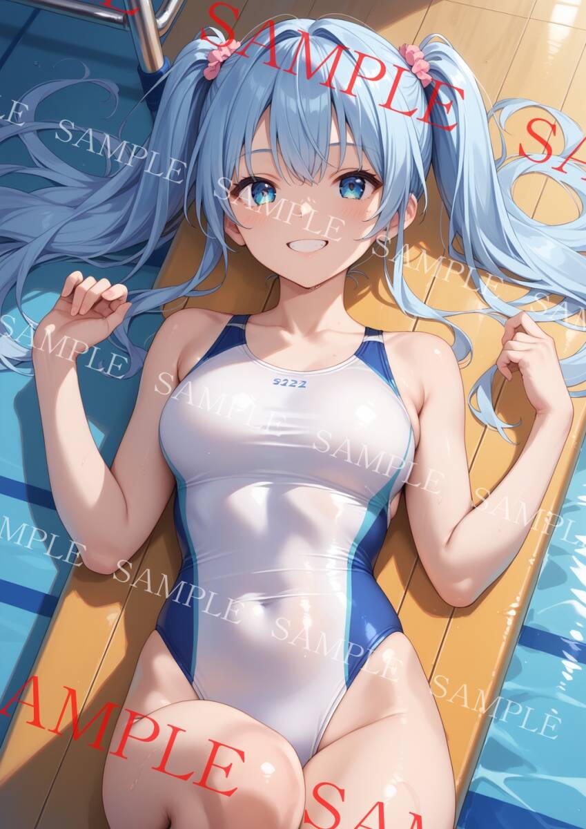 Yahoo!オークション - 【特典あり】水着 競泳 巨乳 美乳 ツインテール ...