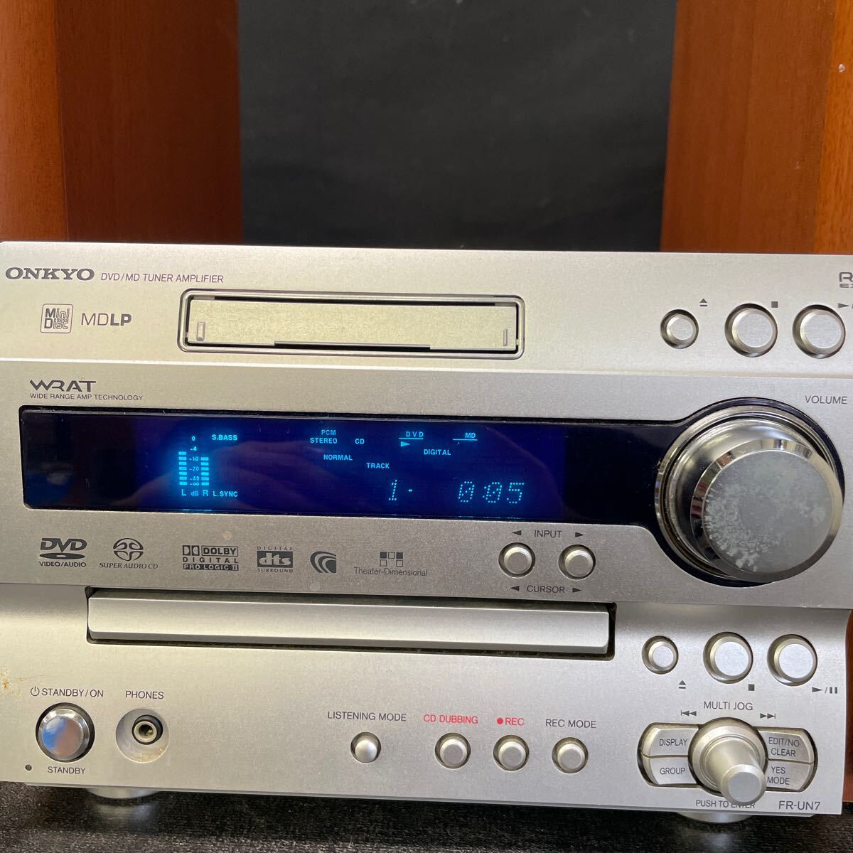 Yahoo!オークション - ONKYO オンキョー DVD/MDチューナーアンプ FR-UN...