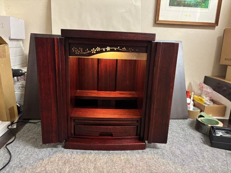 アウトレット ミニ仏壇 未来15号紫檀色 チョイキズ y07-0624A(仏壇)｜売買されたオークション情報、yahooの商品情報をアーカイブ公開 - オークファン（aucfan.com）