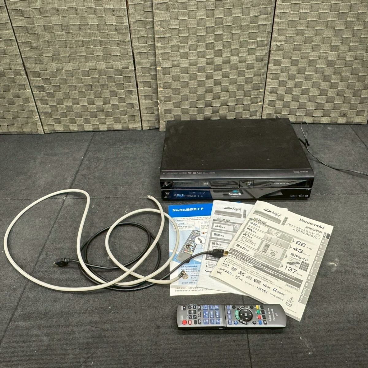 Yahoo!オークション - M915-O35-3498 Panasonic パナソニック HDD/VHS...