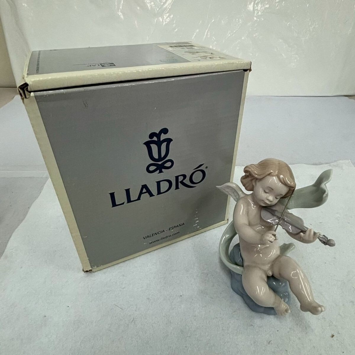 Yahoo!オークション - P428-O15-8071 LLADRO リヤドロ 6838 天使のソナ...