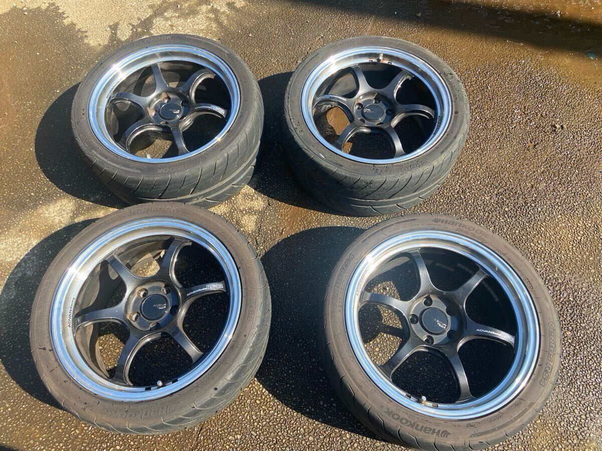 Yahoo!オークション - ADVAN RG-D2 18インチ 9.0j +43 pcd114.3 4本 ハ...