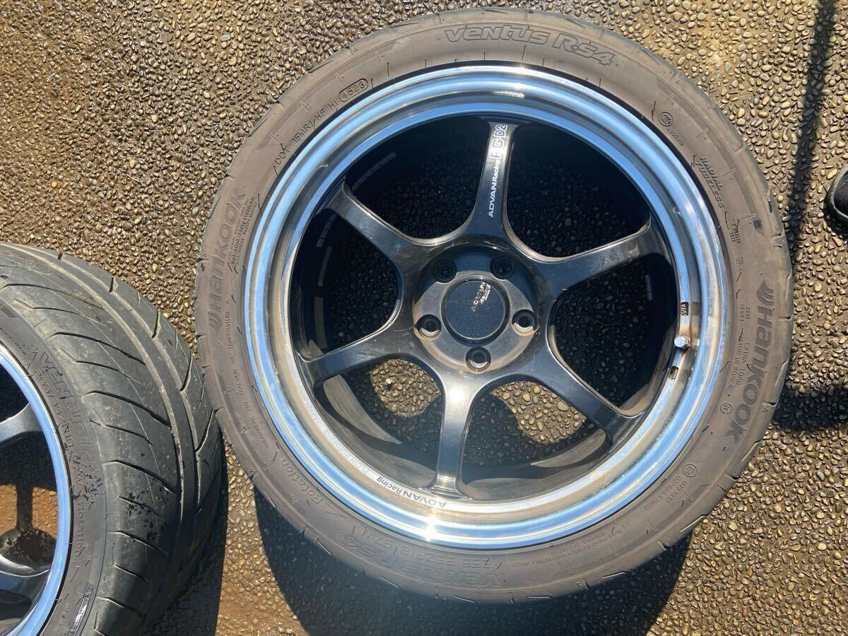 Yahoo!オークション - ADVAN RG-D2 18インチ 9.0j +43 pcd114.3 4本 ハ...