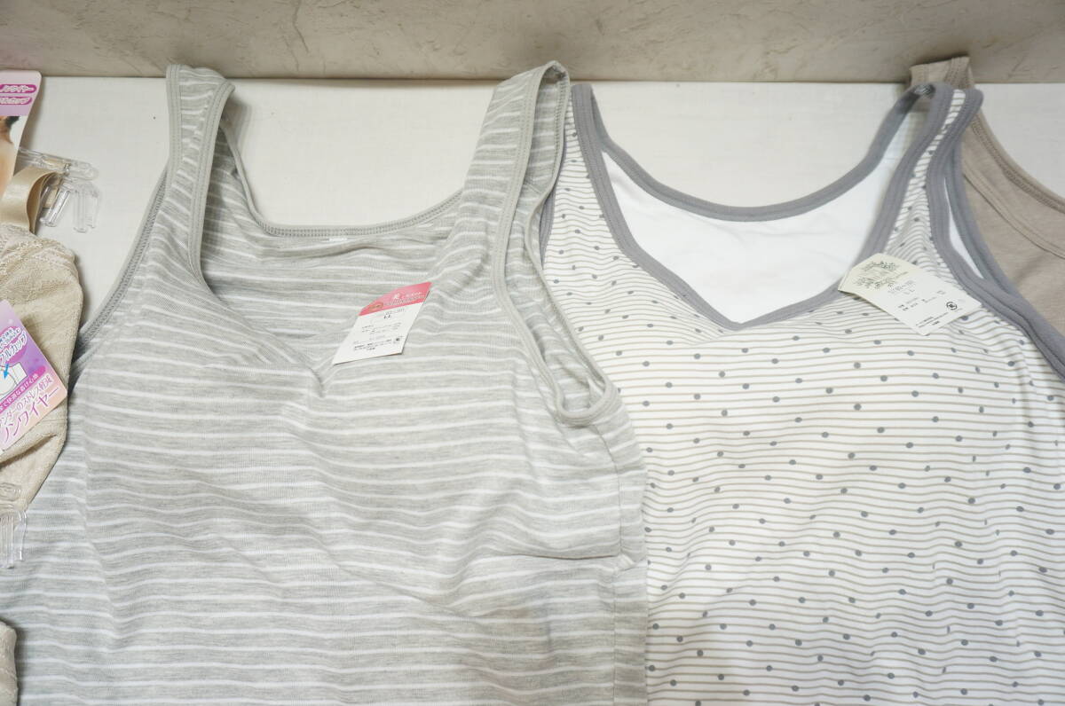 Yahoo!オークション - 【L32A】大量 レディース インナーウエア ノンワ...