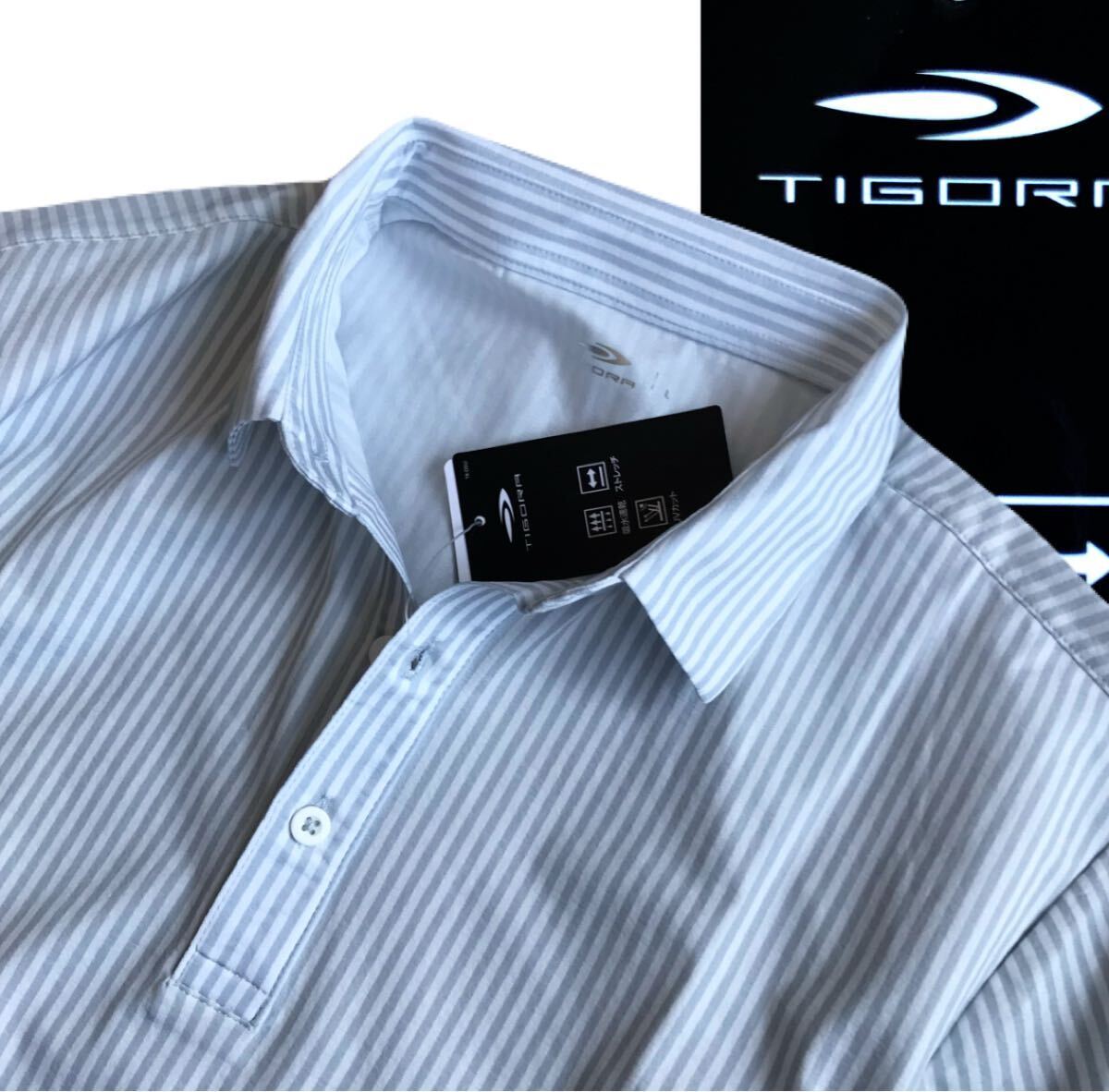 Yahoo!オークション - J226新品【メンズL】グレー TIGORA GOLF ティゴ...
