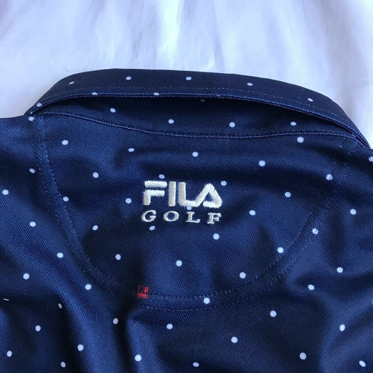 Yahoo!オークション - J239新品 【メンズLL】ネイビー ドット柄 FILA ...