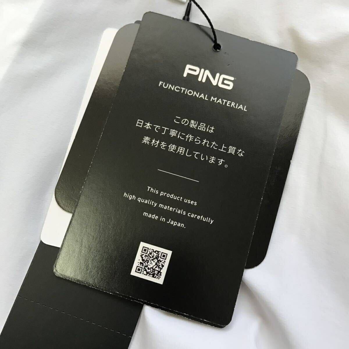 Yahoo!オークション - H839新品【メンズM】白 ピン ゴルフ PING GOLF ...