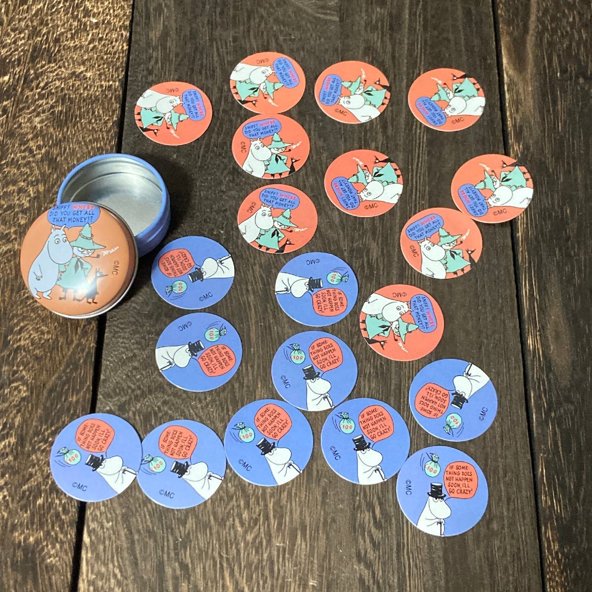 Yahoo!オークション - ムーミンシリーズ 缶入り ムーミンシール 雑貨 ...