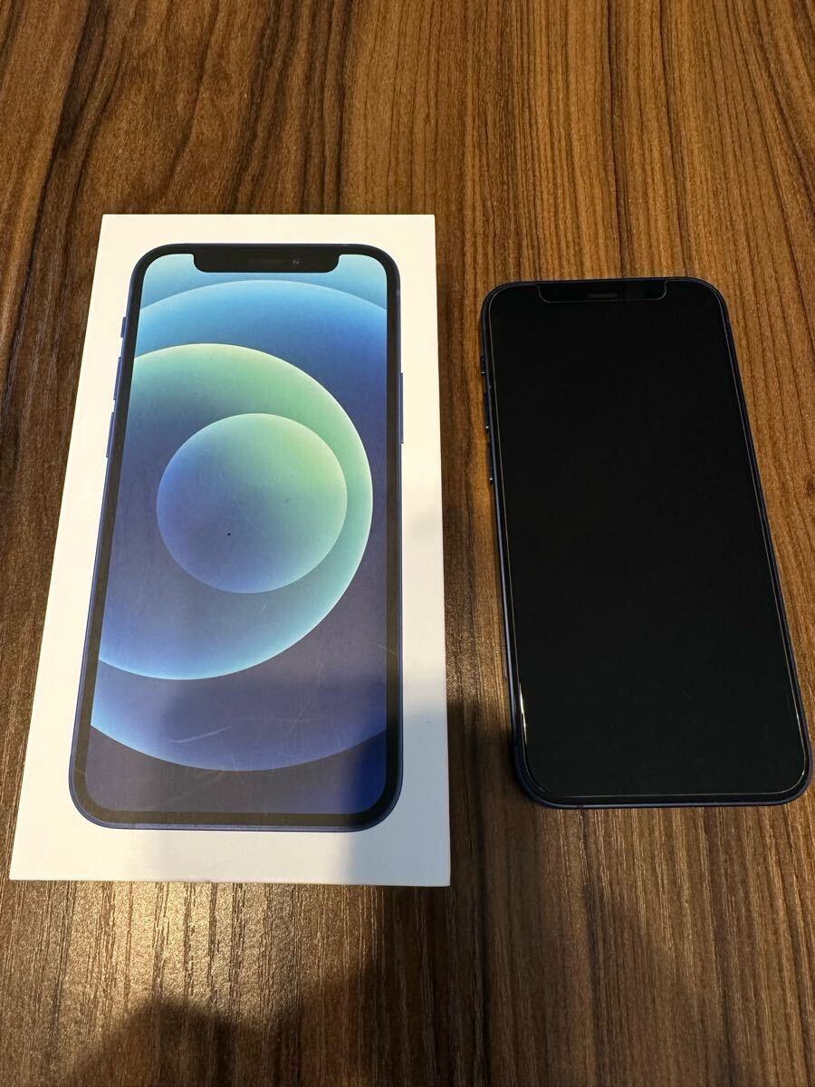 Yahoo!オークション - iPhone 12mini 128GB ブルー SIMフリー 美品 箱 ...