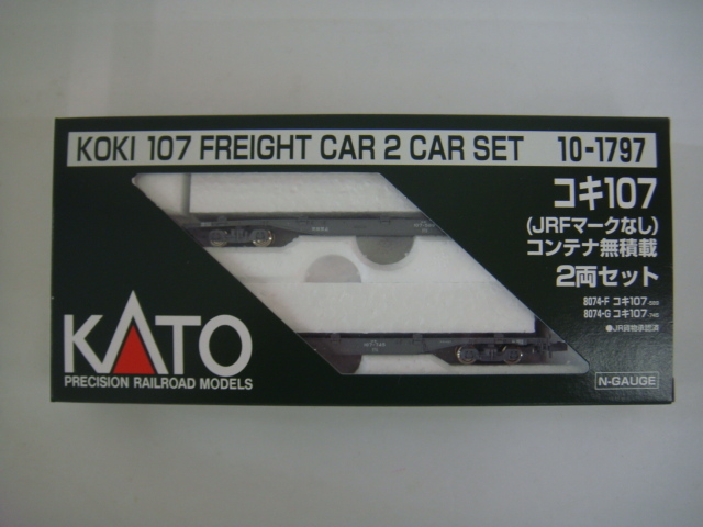 Yahoo!オークション - KATO 10‐1797 コキ107 JRFマークなし コンテナ...