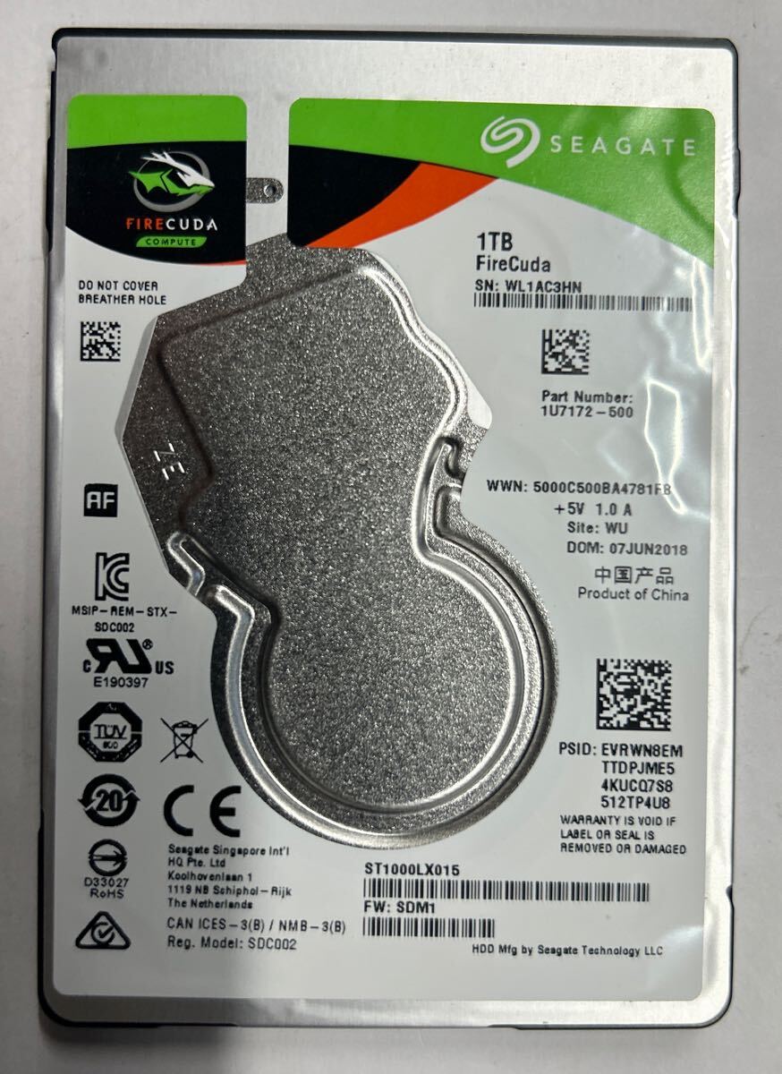 Yahoo!オークション - 使用時間 2138時間 正常 ST1000LX015-1U7172 100...