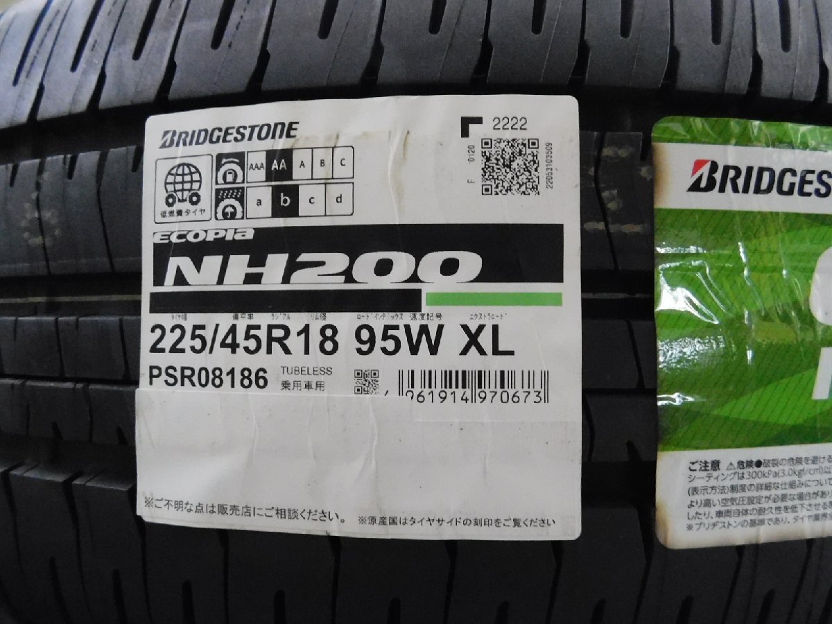 Yahoo!オークション - s_ タイヤ4本セット 225/45R18 ブリヂストン NH2...