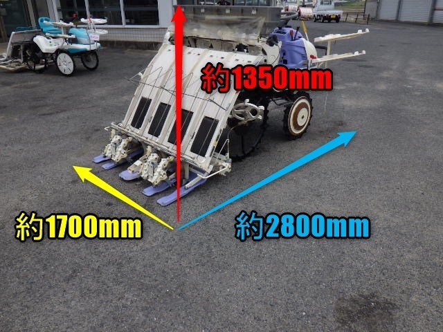 Yahoo!オークション - 岡山 三菱 田植機 LV4 まくらっこ 7馬力 4条 セ...