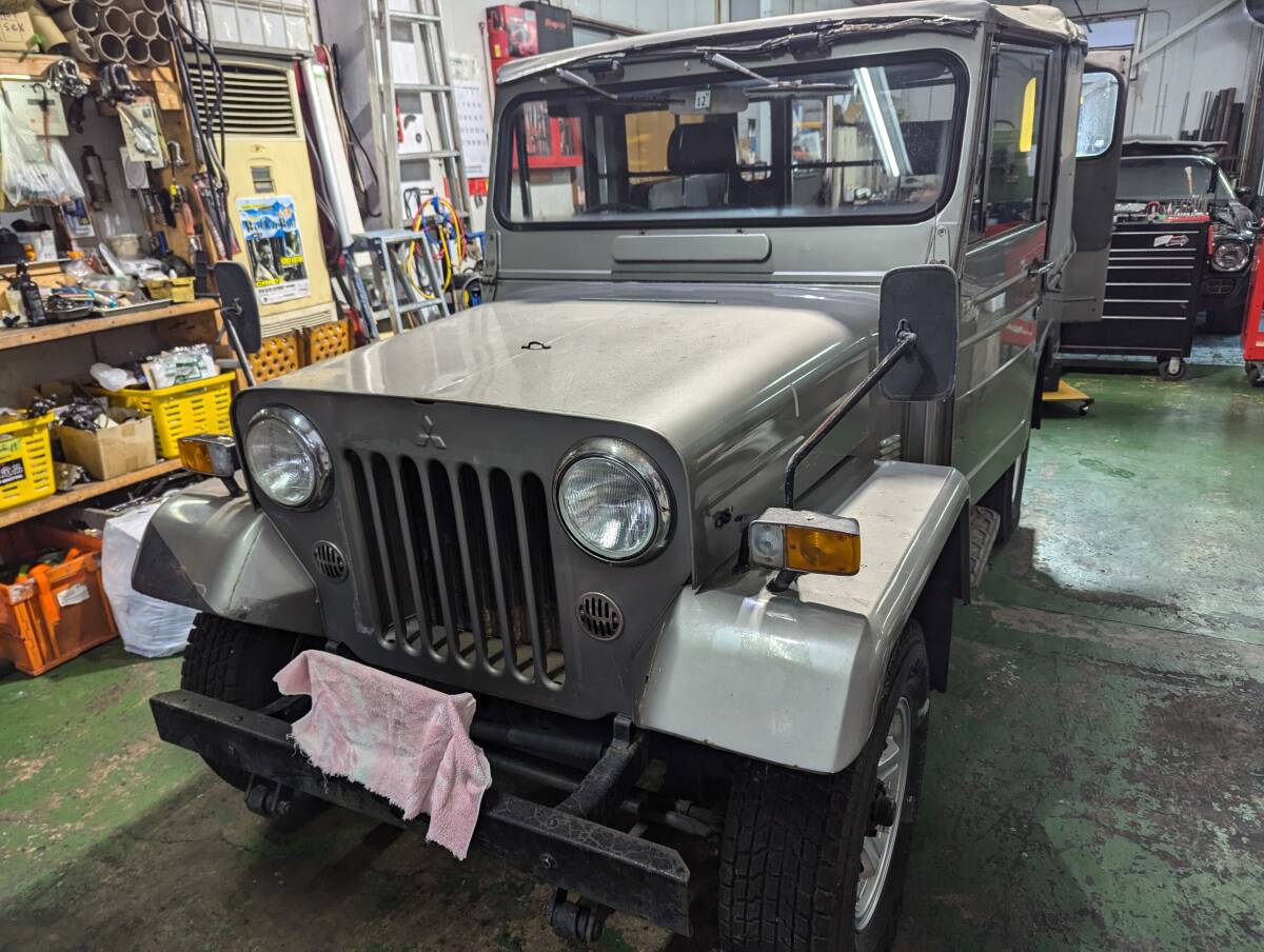 Yahoo!オークション - 超希少車J27 三菱ジープL-J27 2オーナー G54B 置...