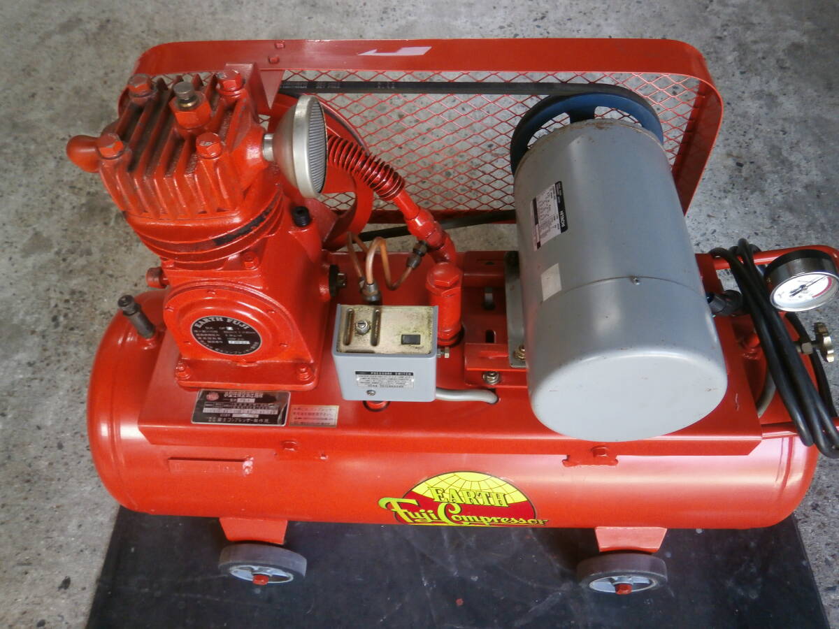 Yahoo!オークション - 富士 FS-I 100V仕様 0.75kw エアーコンプレッサ...