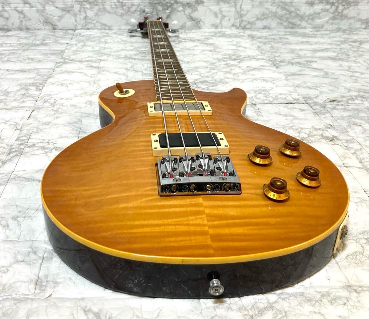 超 音出しOK Greco グレコ すかんち shima-chang しまちゃん カタログ外モデル 虎杢 レスポールベース 日本製ビンテージ 90' 現状品(グレコ)｜売買されたオークション ...