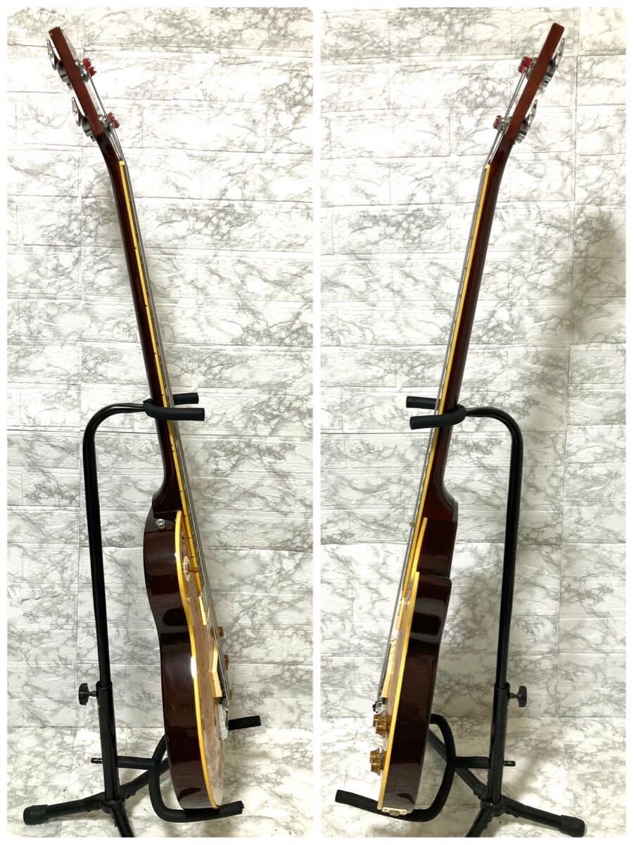 超 音出しOK Greco グレコ すかんち shima-chang しまちゃん カタログ外モデル 虎杢 レスポールベース 日本製ビンテージ 90' 現状品(グレコ)｜売買されたオークション ...