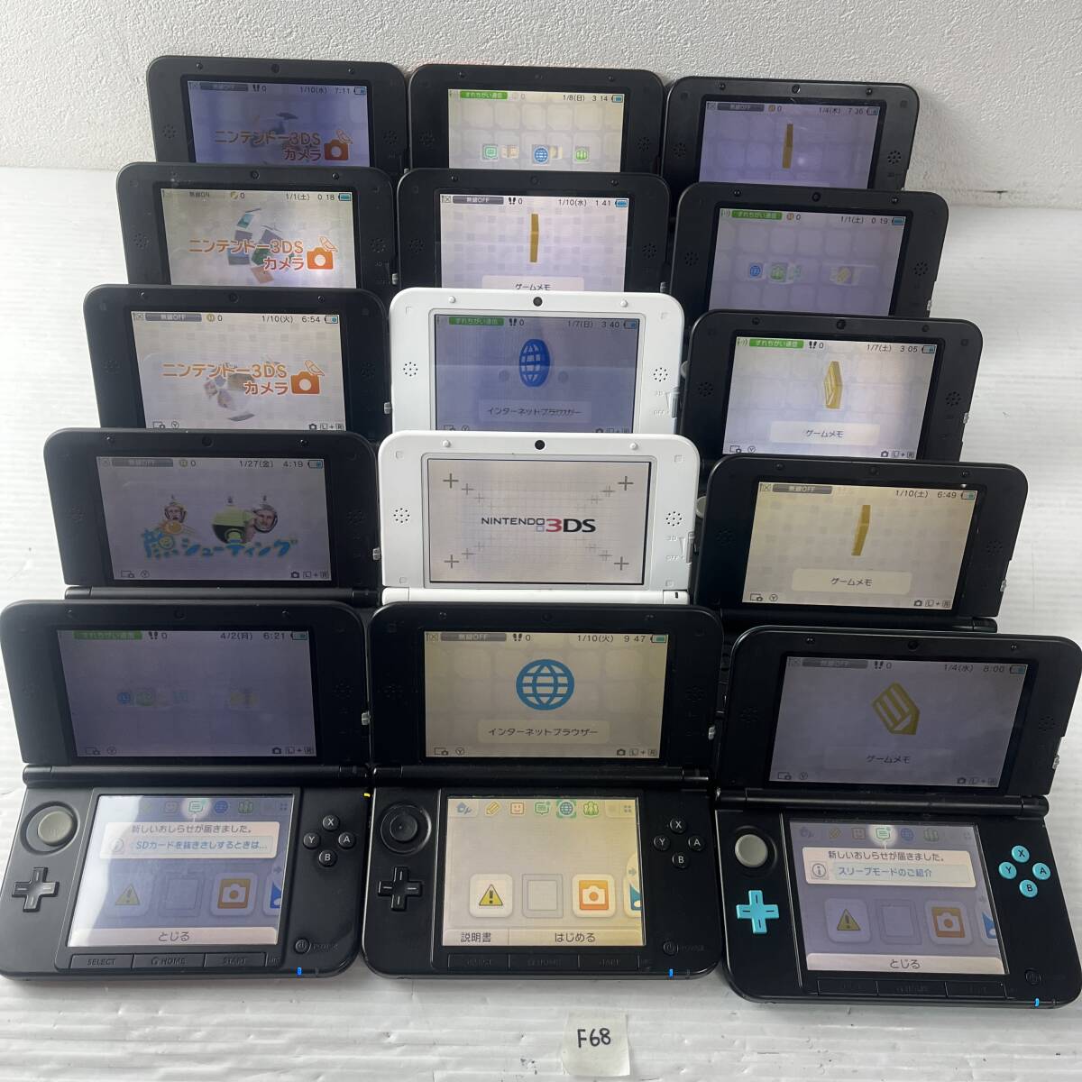 Yahoo!オークション - (ヤ)F68【15台まとめ】ニンテンドー 3DSLL オレ...
