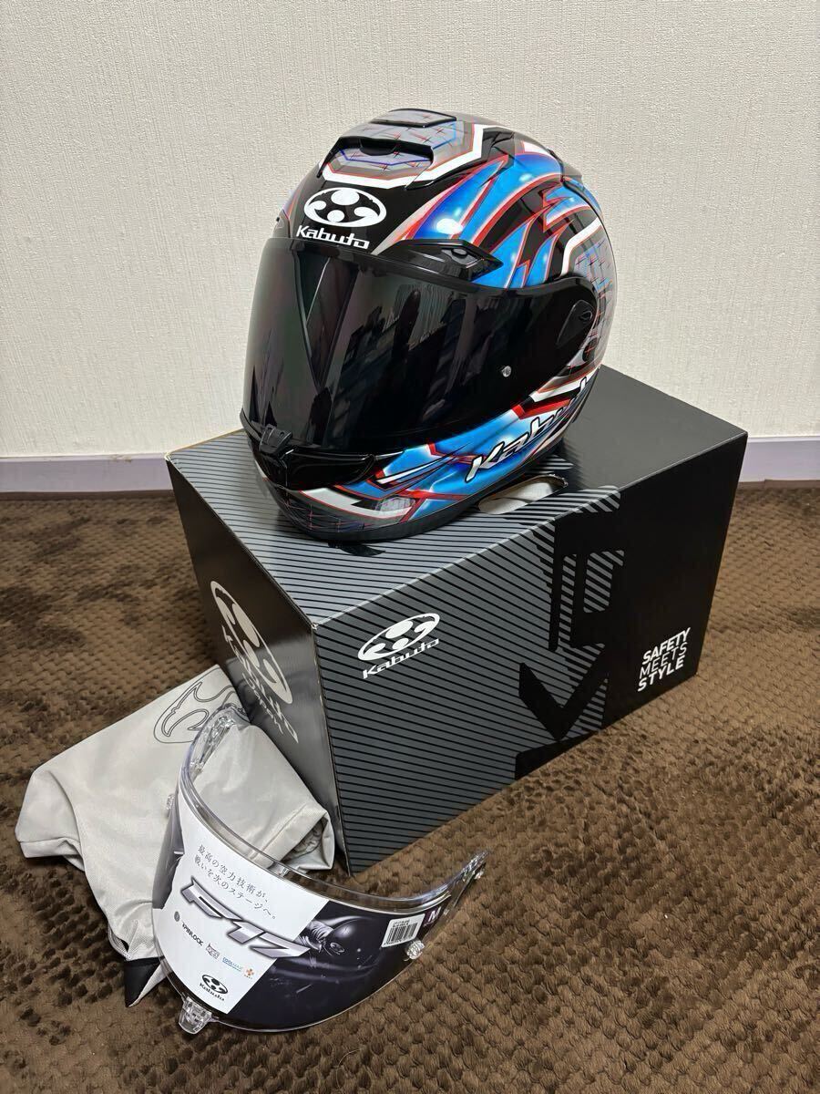 Yahoo!オークション - OGK kabuto F17 GLANZ ブルーグレー M size
