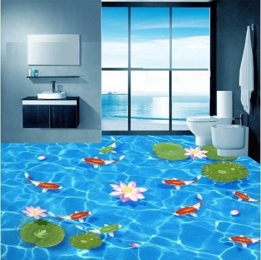 Yahoo!オークション - C364 巨大 3D フロアマット 2m 2m 和モダン 形成...