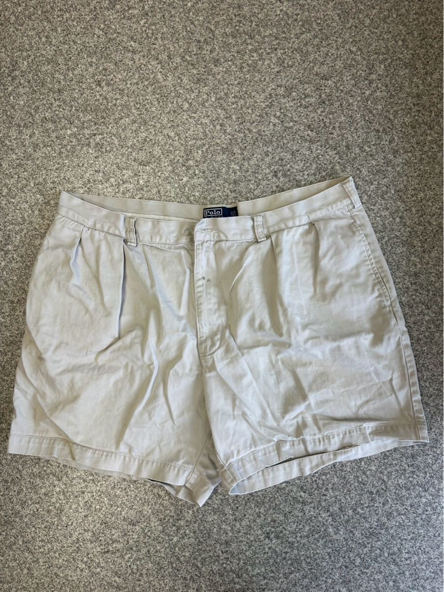 Yahoo!オークション - 90s POLO Ralph Lauren W42 ハーフチノ ショート...
