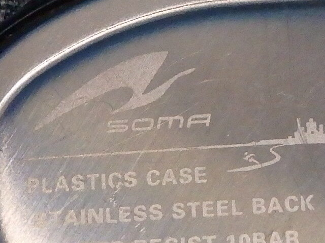 Yahoo!オークション - (nu250528-15) 不動品 SOMA WJ08-4000 腕時計 ソ...