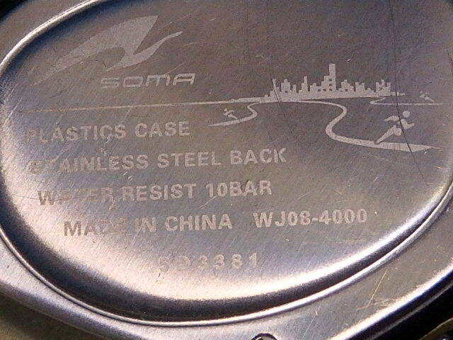 Yahoo!オークション - (nu250528-15) 不動品 SOMA WJ08-4000 腕時計 ソ...