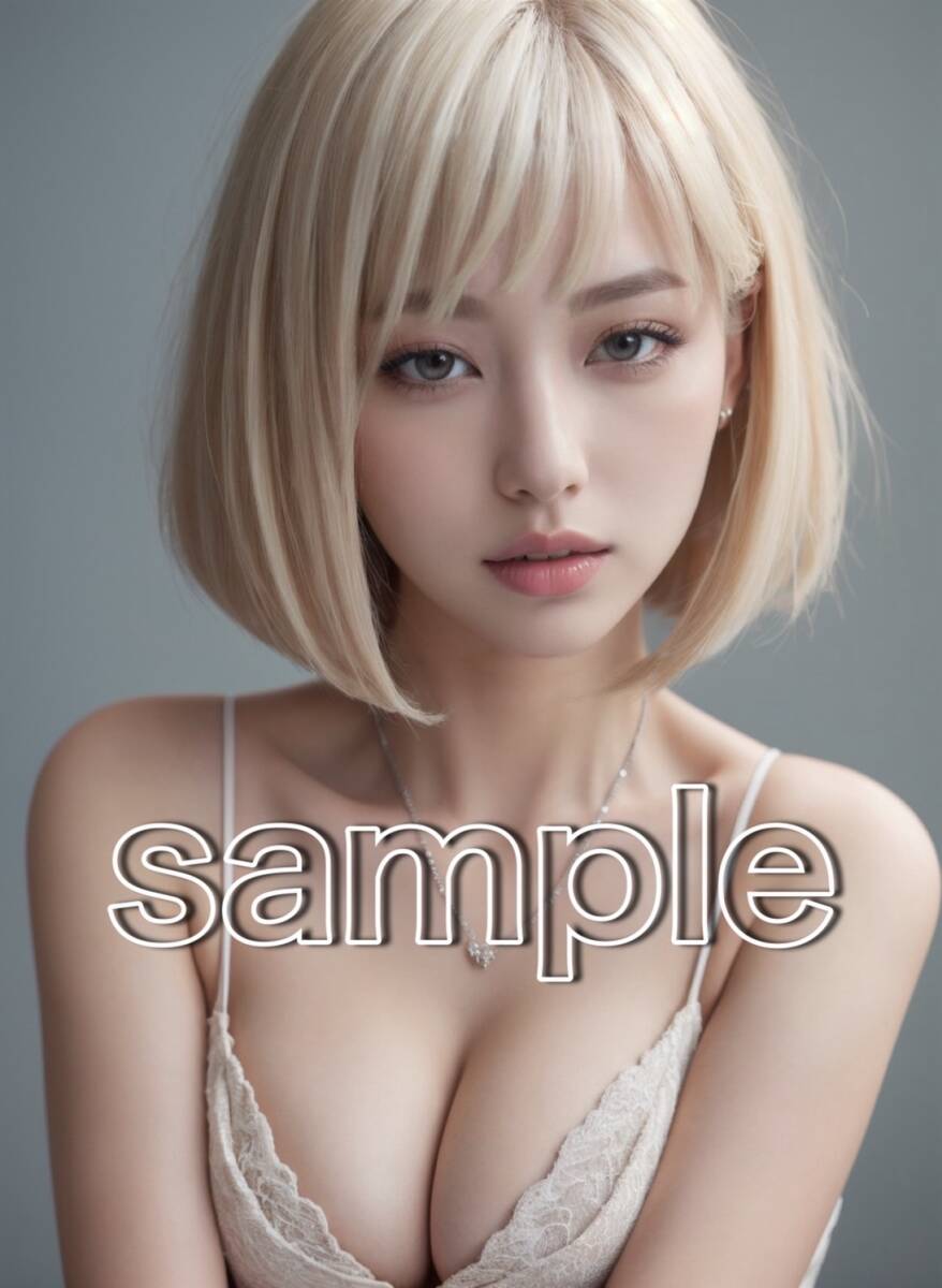 Yahoo!オークション - 一点物 美女 A4ポスター セクシー 巨乳 金髪 ボ...