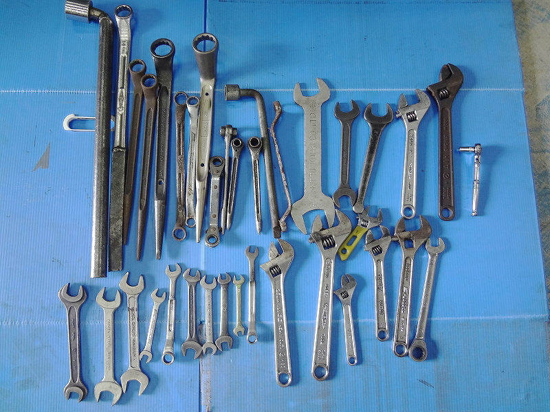 Yahoo!オークション - Kウみ0696 レンチセット 工具セット モンキーレ...