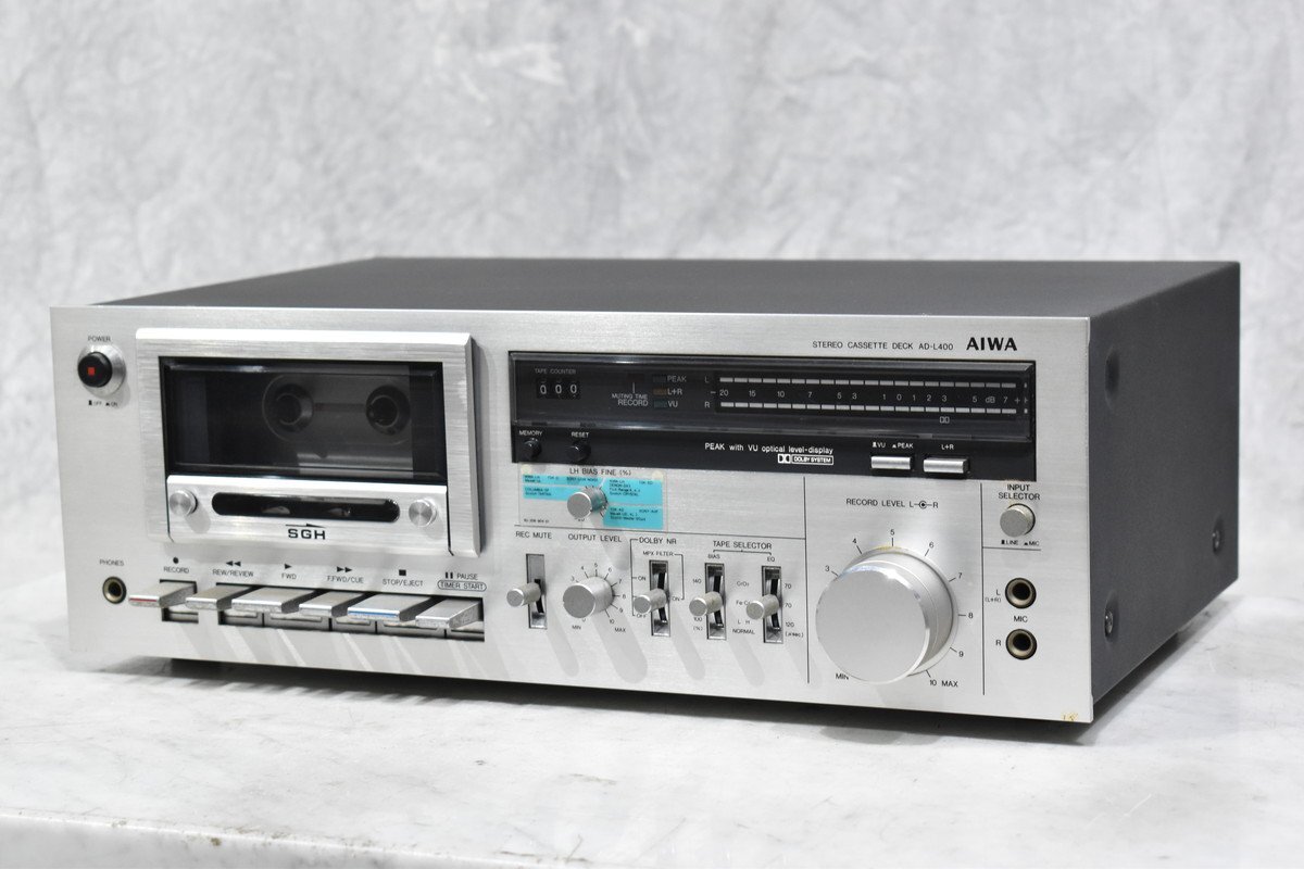 Yahoo!オークション - 【J】AIWA AD-L400 カセットデッキ アイワ 30676...