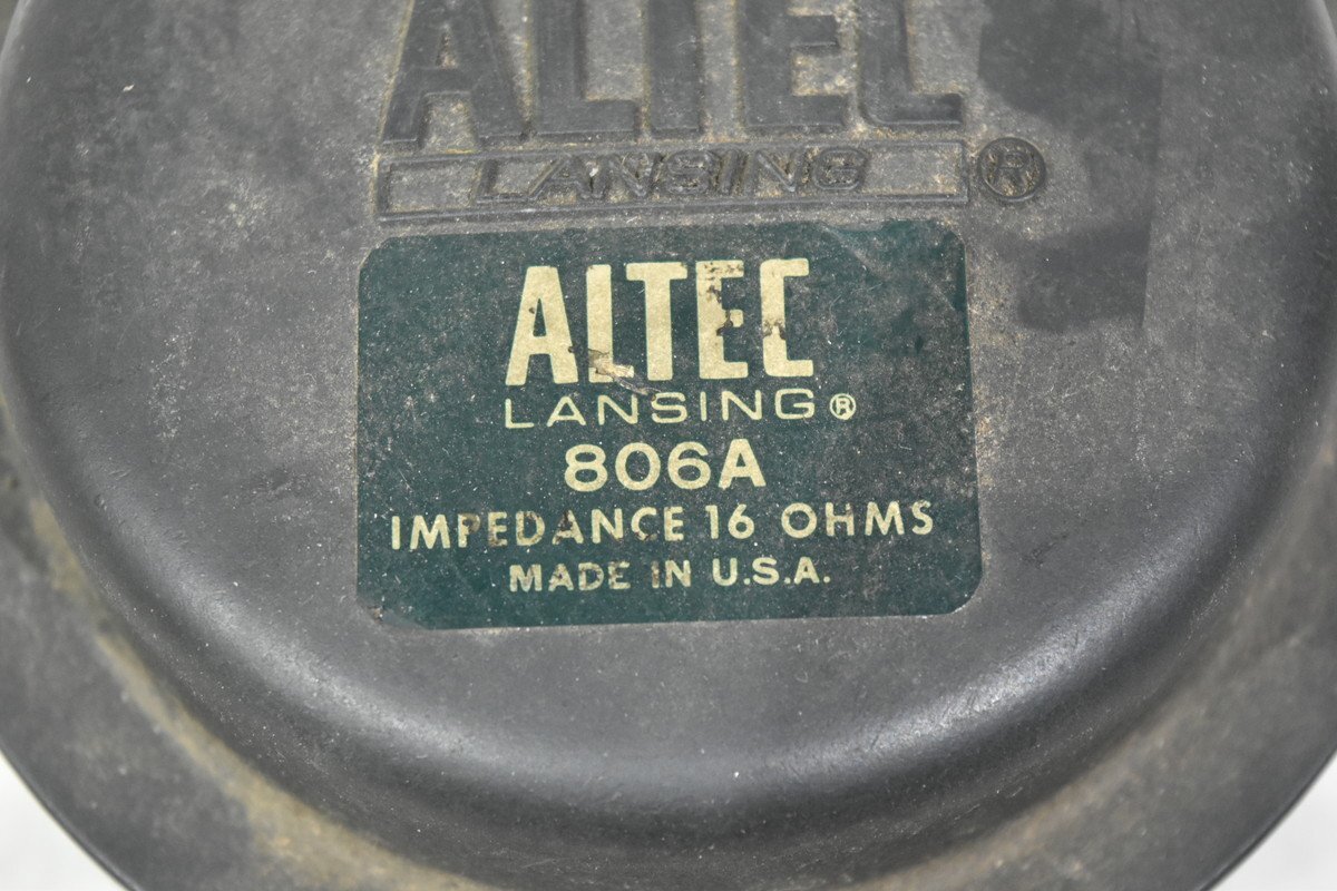 Yahoo!オークション - 【J】ALTEC 806A ドライバーユニット アルテック...